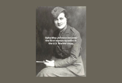 Opha May Johnson was first woman in the United States Marine Corps ...